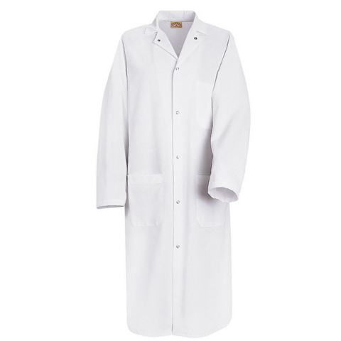 Buy Wholesale China 44.75 Inch Gripper Front Men White Butcher Wrap Lab ...