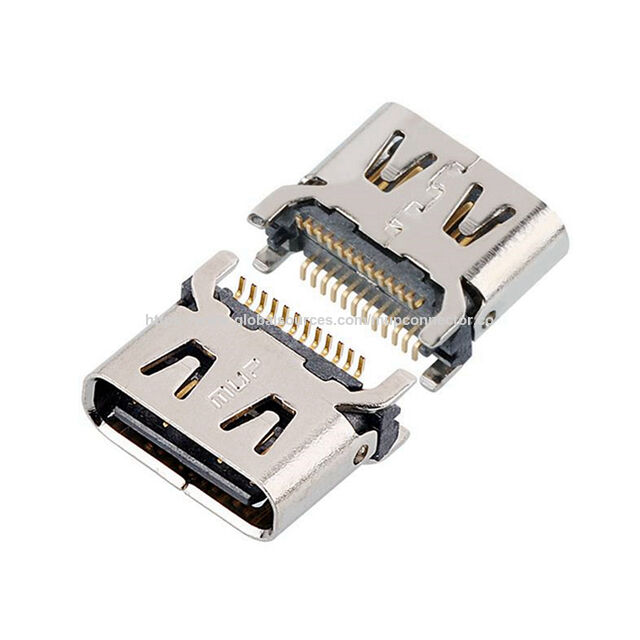 Buy Wholesale China Usb C Type Female Connector Socket 24pin Vertical ...