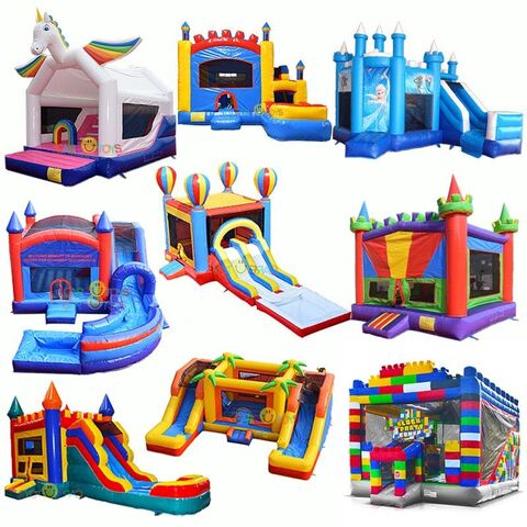 Big Bounce Castle With Water Slide Baby Bouncers Jumperoo Bouncey ...