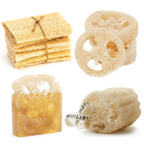 Eco Friendly Biodegradable Loofah Luffa Sponge For Kitchen Bath Shower ...