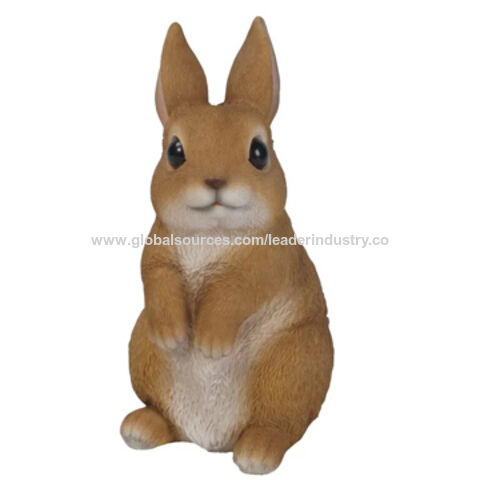 Buy Wholesale China Hand-painted Polyresin Details Rabbit Figurine For ...