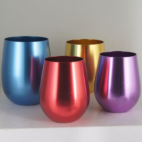 Custom Colored Party Outdoor Metal Tin Can Drinking Mug Tumbler Pint ...