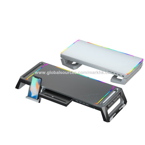 Buy Wholesale China Monitor Stand For Desk Rgb Gaming Lights With 4 Usb ...