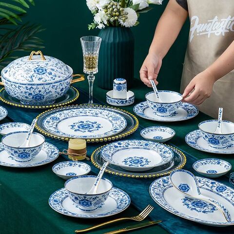 Wholesale European Simple Fengyu Classic Enamel Porcelain Dinnerware ...