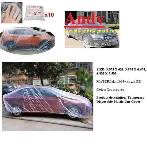 Buy Wholesale Vietnam Disposable Car Cover & Pe Plastic Clear Car ...