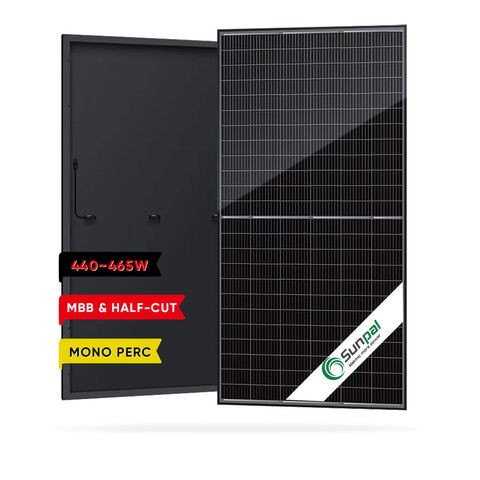 Sunpal Full All Black Solar Panel Modules 48 Volt 450w 450 455 460 465 ...