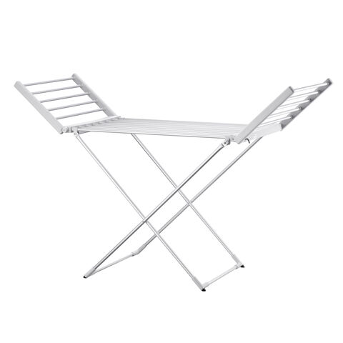 Portable Heated Standing Electric Clothes Drying Rack Folding Air ...