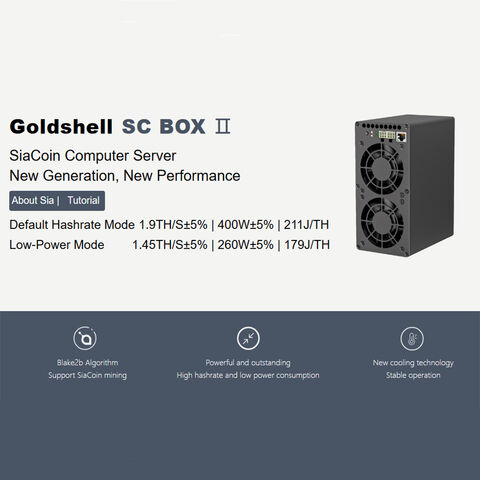 Buy Wholesale China Stock New Goldshell Sc-box 2 Blake2b-sia 2 ...