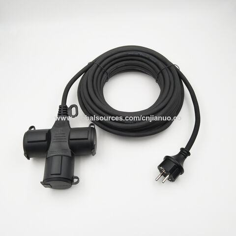 Buy Wholesale China 3 Way Schuko Power Splitter Extension Cord For ...