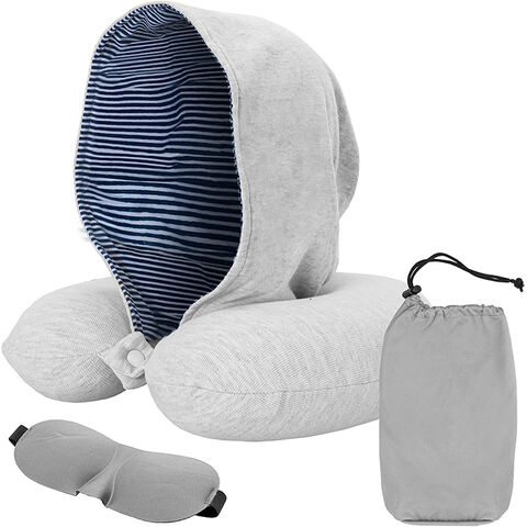 Buy Wholesale China Travel Neck Pillow With Eye Mask Memory Foam Neck ...