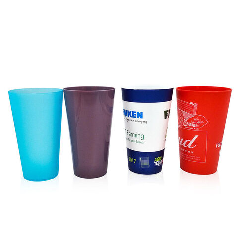 Bpa Free Promotional Reusable Frosted Cup 10oz/12oz/16oz Plastic Frost ...