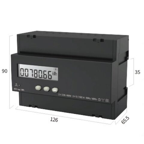 Lcd Display Multi-channel Circuits Din Rail 3 Phase Iot Power Meter ...