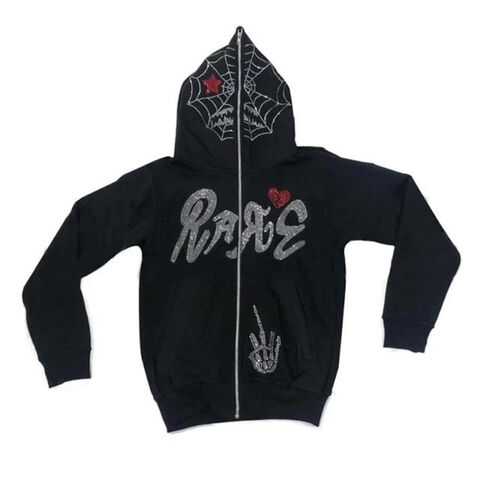 Buy Wholesale China Wholesale Custom Bling Design Full Zip Up Custom ...