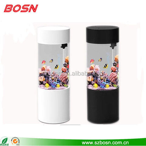 Bosn Hot-sell Cylindrical Acrylic Fish Tank Aquarium Perspex Fish Pond ...
