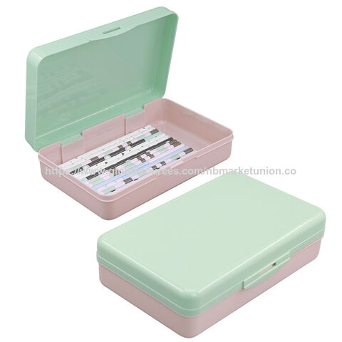 Buy Wholesale China 1 Pack Plastic Pencil Box Large Capacity Pencil ...