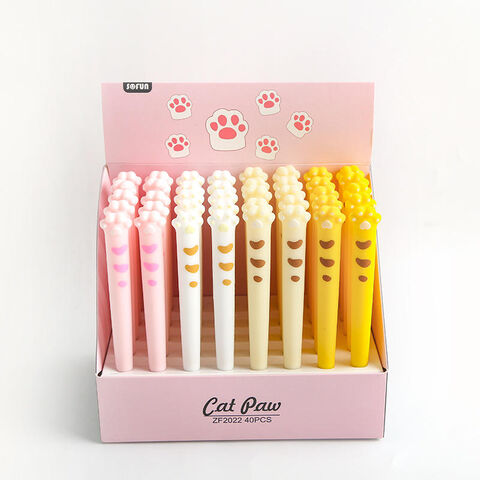 Cute Kawaii Creative Cat Claw Gel Pen School Student Kids Cat Paw ...