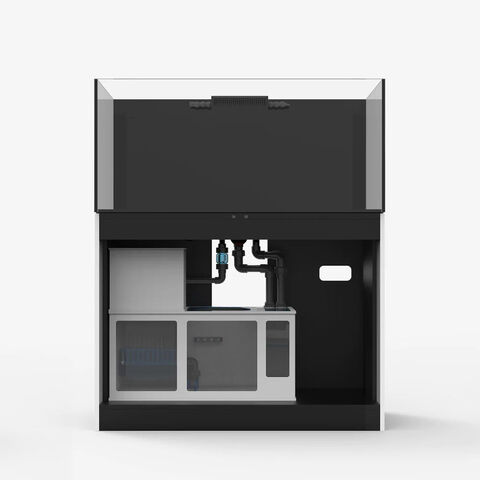 4ft 130 Gallon Ultra Low Iron Glass Saltwater Aquarium Fish Tank With ...