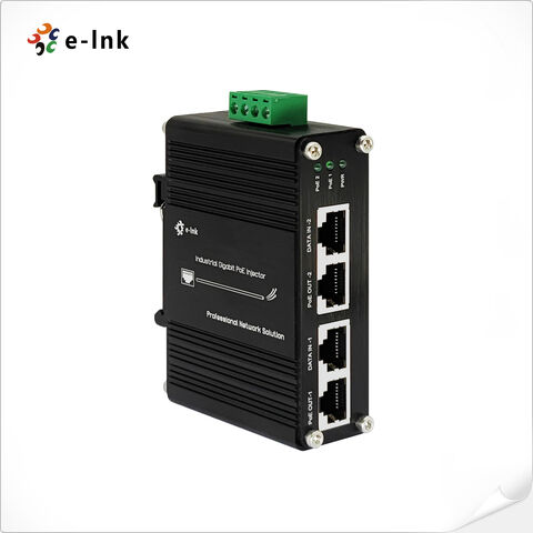 12~48vdc Power Input Industrial 2-port Gigabit Poe+ Injector-#6875, 12 ...
