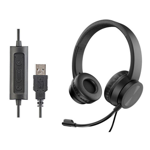Buy Wholesale China Usb Headsets Call Center Headset With Boom Mic ...