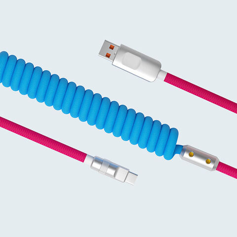 Usb A To Type C Fast Charging Spring Telescopic Usb Cable - Buy China ...