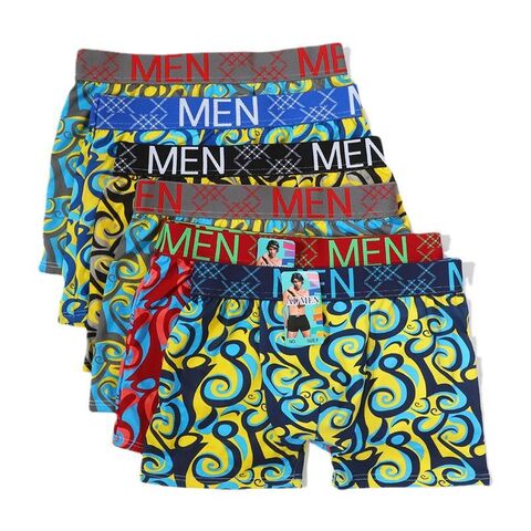 Men's Summer Thin Style Boxers Flat Briefs Comfortable Large Size Boxer ...