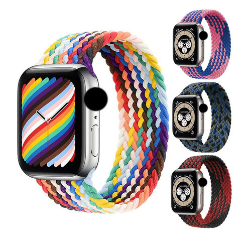 Stretchy Elastic Braided Solo Loop Fabric Nylon Woven Watch Strap For ...