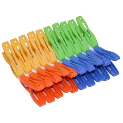 20 Pcs Hot Sale Plastic Household Colorful Clothes Clip/clothes Pegs ...