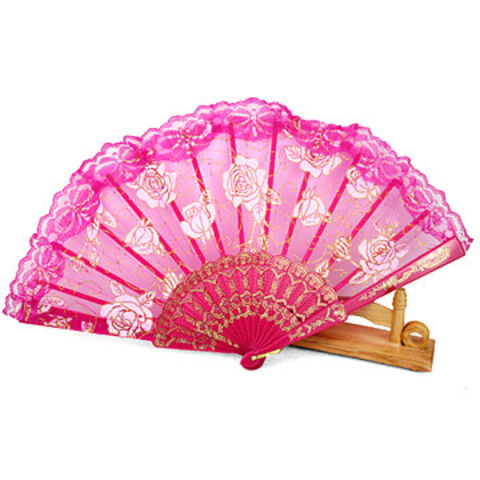 Buy Wholesale China Fashionable Design Of Rose Lace Hand Fan - & Rose ...