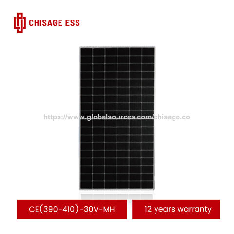 Chisage Ess Factory Export 410w Sun Power Mono Half Cell Solar Panel Pv ...