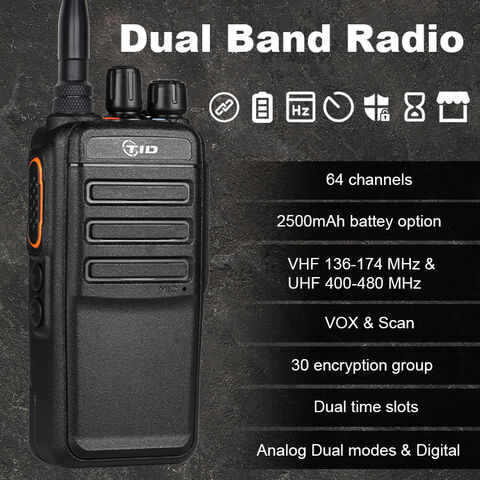 Buy Wholesale China Tid Td-dp710 Digital Two Way Radio Dmr Handheld Radio Vhf/uhf 5/10w 2500mah ...