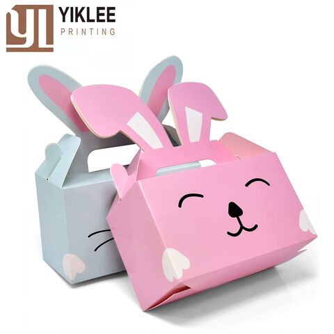 Buy Wholesale China Treat Boxes Bunny Cardboard Favor Boxes With Handle ...
