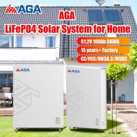 Aga Grade A Off Grid Household 5kwh 51.2v 100ah Solar Energy Storage ...