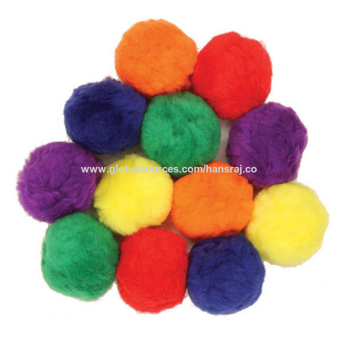 Buy Wholesale India Creative Glitter Pompoms Balls Decorations Kids ...