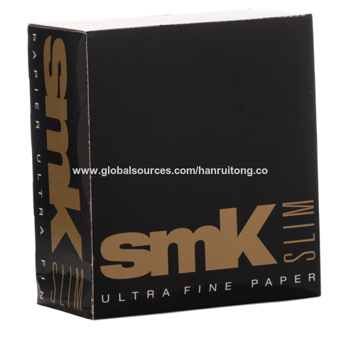 Buy Wholesale China Smoking Smk Rolling Paper King Size Slim Black Box ...