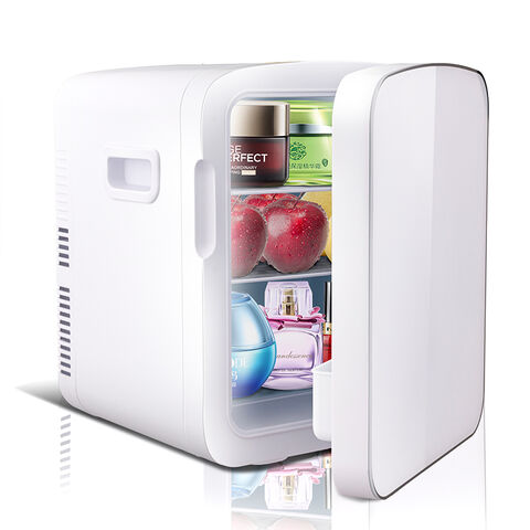 Buy Wholesale China 12l Make Up Fridge Glass Panel Dual Core Portable ...