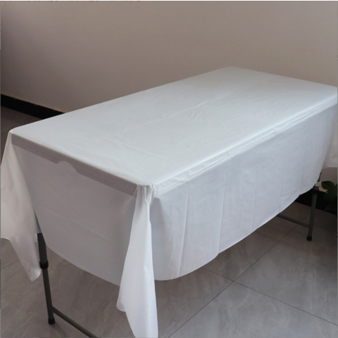 Premium Disposable Plastic Tablecloth Decorative Rectangle Table Cover ...
