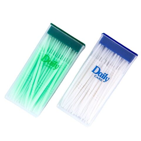 High Quality Green Dental Plastic Toothpicks With Mint Flavor., Dental ...