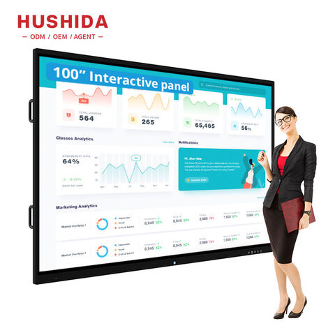 75 "86" Interactive Board All In One Touch Screen Computer Interactive ...