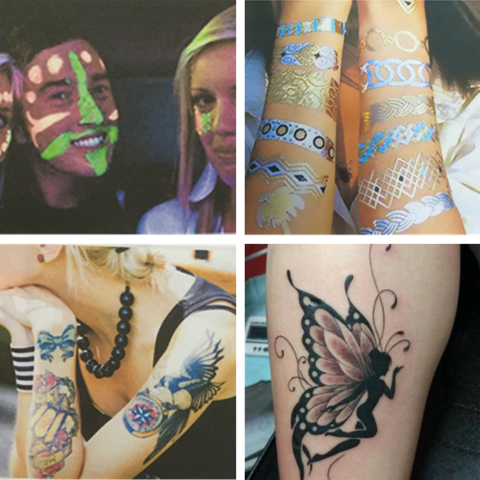 Temporary Inkjet Laser Tattoo Paper A4 Size Disposable Flash Sticker ...