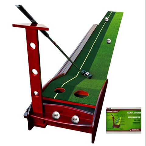 Buy Wholesale China Golf Indoor Putting Green Solid Wood Putter Trainer ...