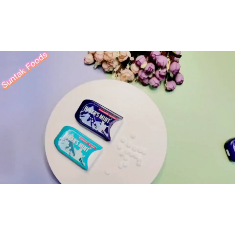 Plastic Dispenser Box With Press Fresh Mint Private Label Confectionery ...