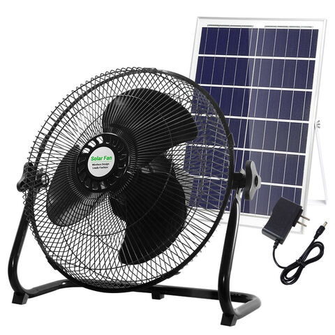 Buy Wholesale China 12 Inch 7.4v 3 Speed Angle Adjustment Solar Powered ...