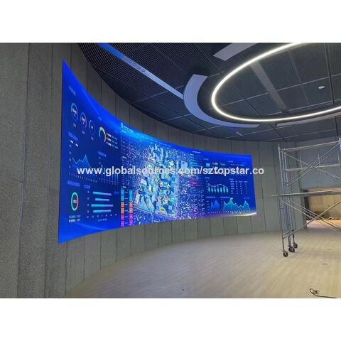 Creative Curved Customized Irreguar Flexible P1.538 P1.86 P2 P2.5indoor ...