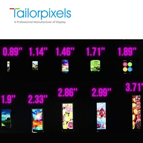 1.89 Inch Square Tft Lcd, Qspi, High Resolution 320×386, Square Lcd, 1: ...