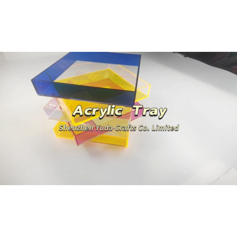 Rectangular Customized Clear Acrylic Candy Tray Transparent Plastic ...