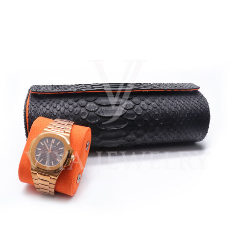 Luxury Real Python Leather Watch Roll Bracelet Case Jewelry Boxes - Explore China Wholesale ...