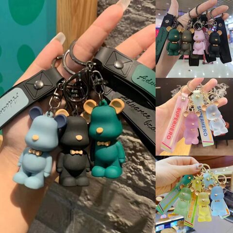 Buy Wholesale China Cute Crystal Bear Action Figure Keychain Alec Car ...