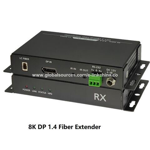 Buy Wholesale China 8k Displayport Dp 1.4 Fiber Extender With Ir Lc ...