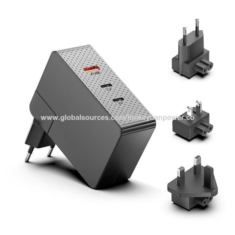 Buy Wholesale China Us/eu/uk/au Changeable Plug Gan 20v5a Usb-c Power ...