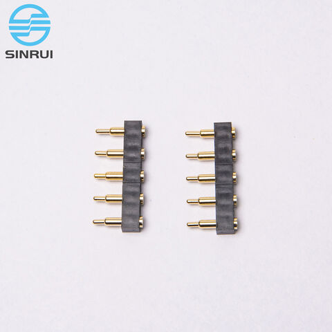 Oem Factory 4 Pitch 5 Pin Brass Plated Gold Smt With Tail Through Pcb ...